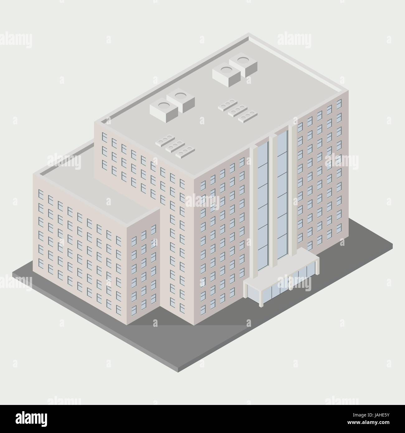 Vector isometric icon ofice building city infrastructure architecture ...