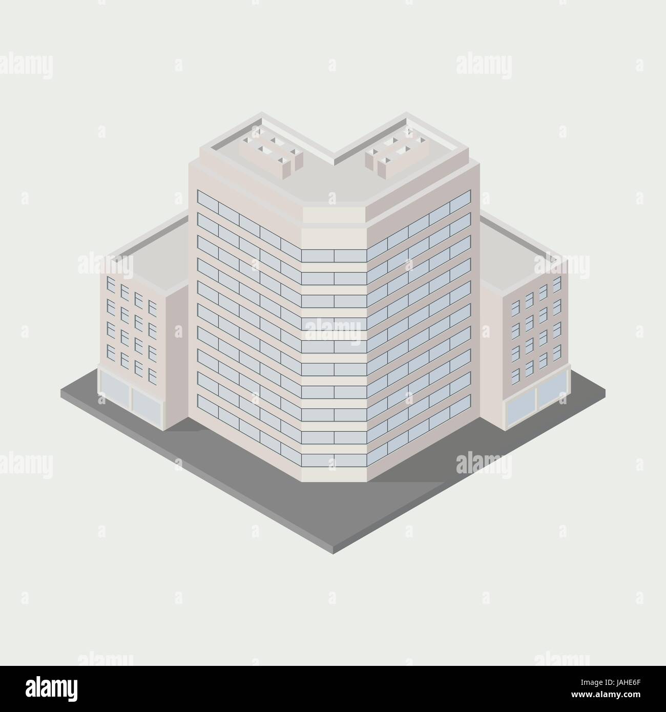 Vector isometric icon ofice building city infrastructure architecture ...