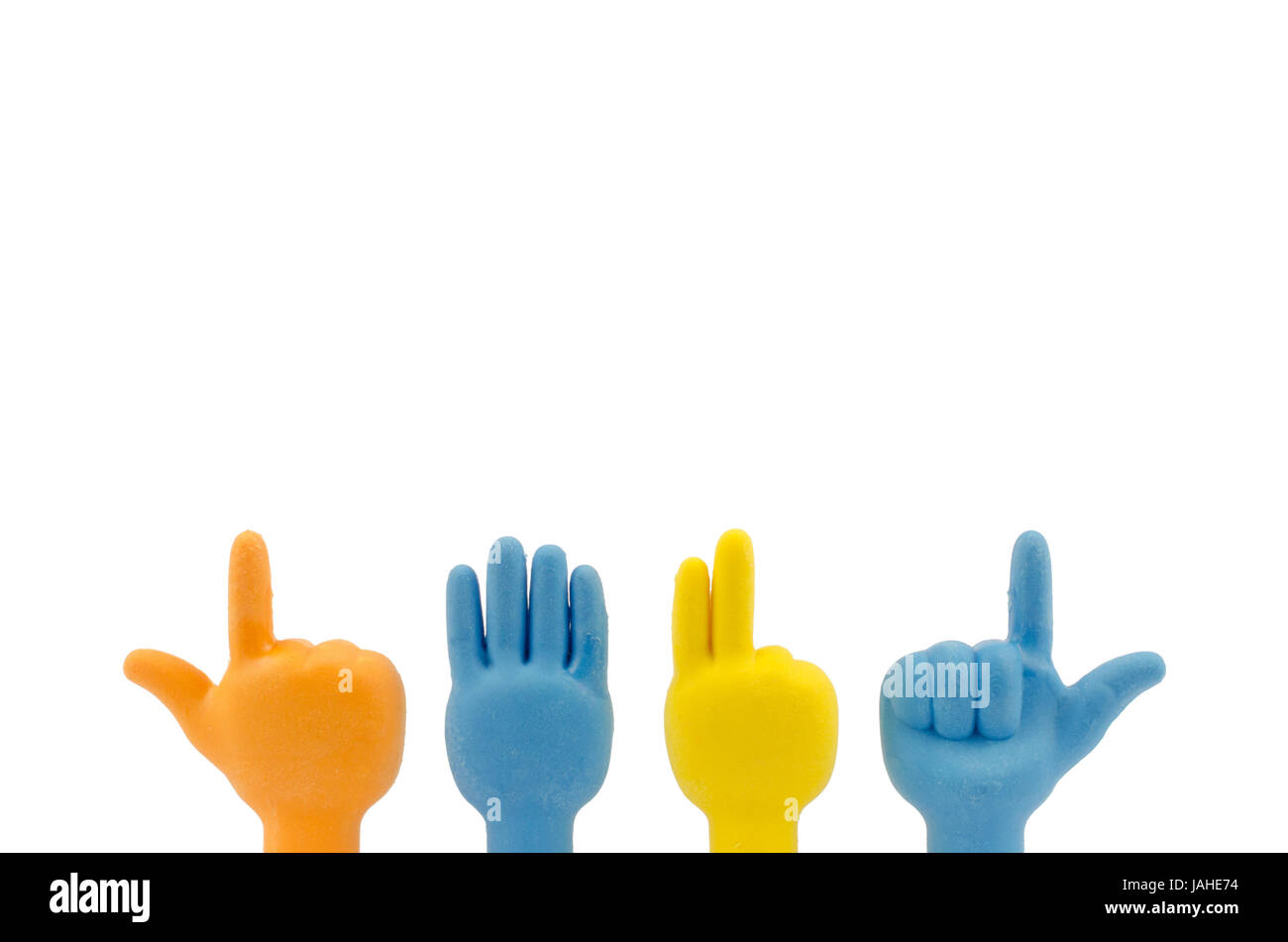 Hand coloured sign Cut Out Stock Images & Pictures - Alamy