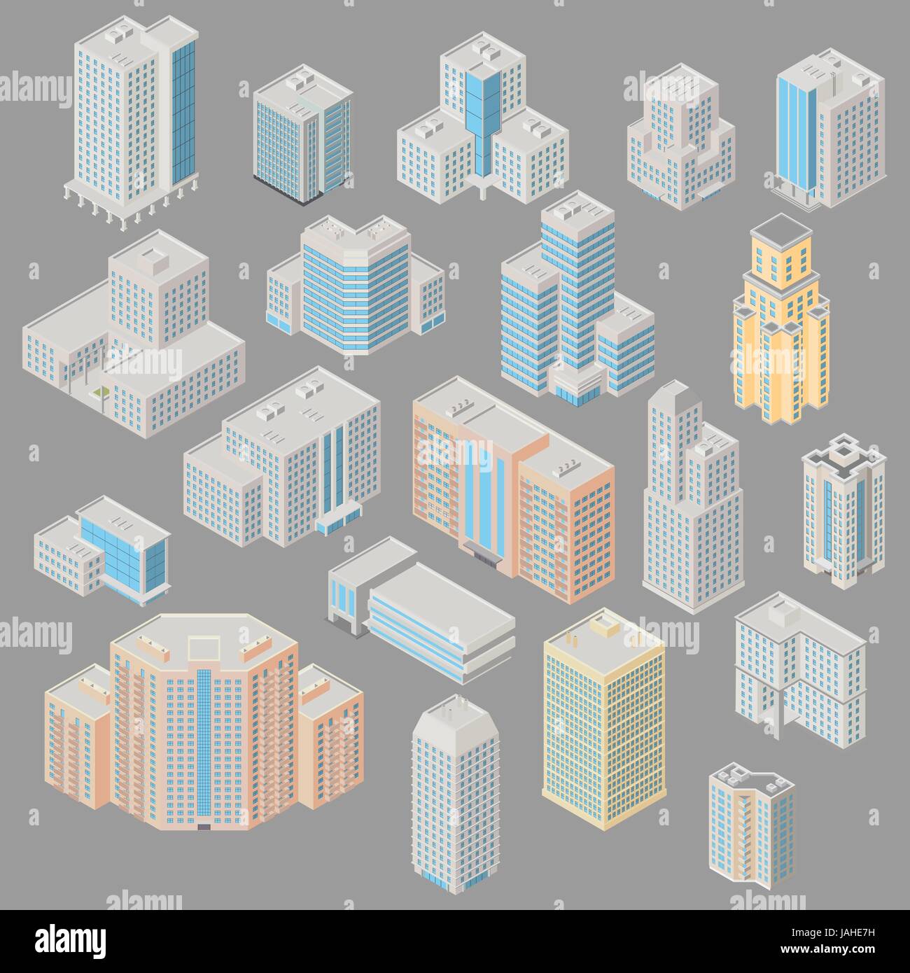 Modern ofice buildings Stock Vector Images - Alamy