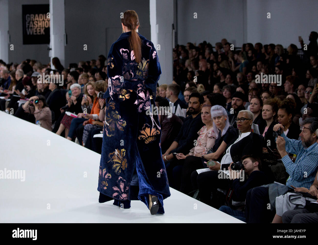 Models walk on the catwalk during the Katherine Howley, Ravensbourne ...