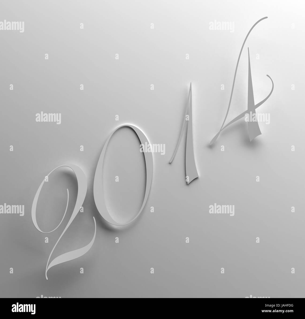 Number 2014 year 3d Black and White Stock Photos & Images - Alamy