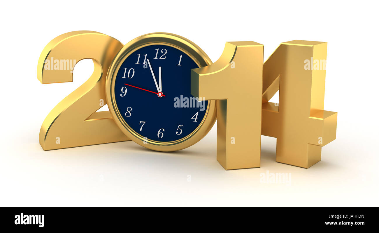 Number 2014 year 3d Cut Out Stock Images & Pictures - Alamy