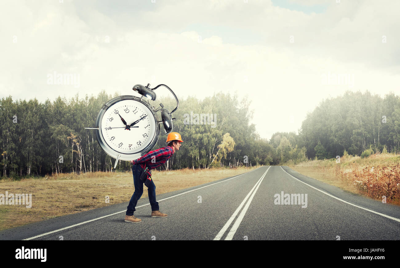 Construction contract deadline Stock Photo - Alamy