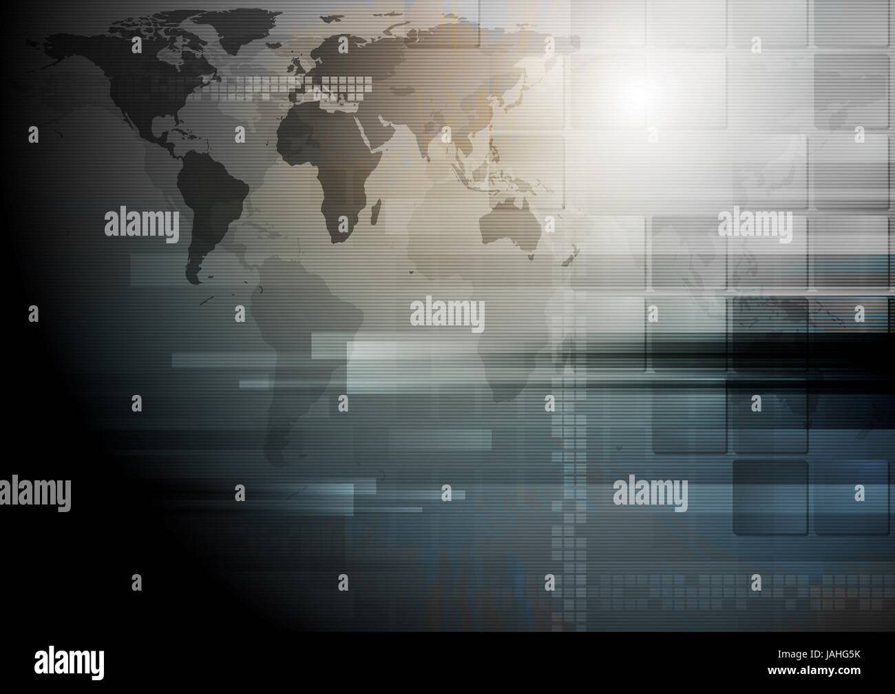 Corporate technology vector world map backdrop Stock Photo - Alamy