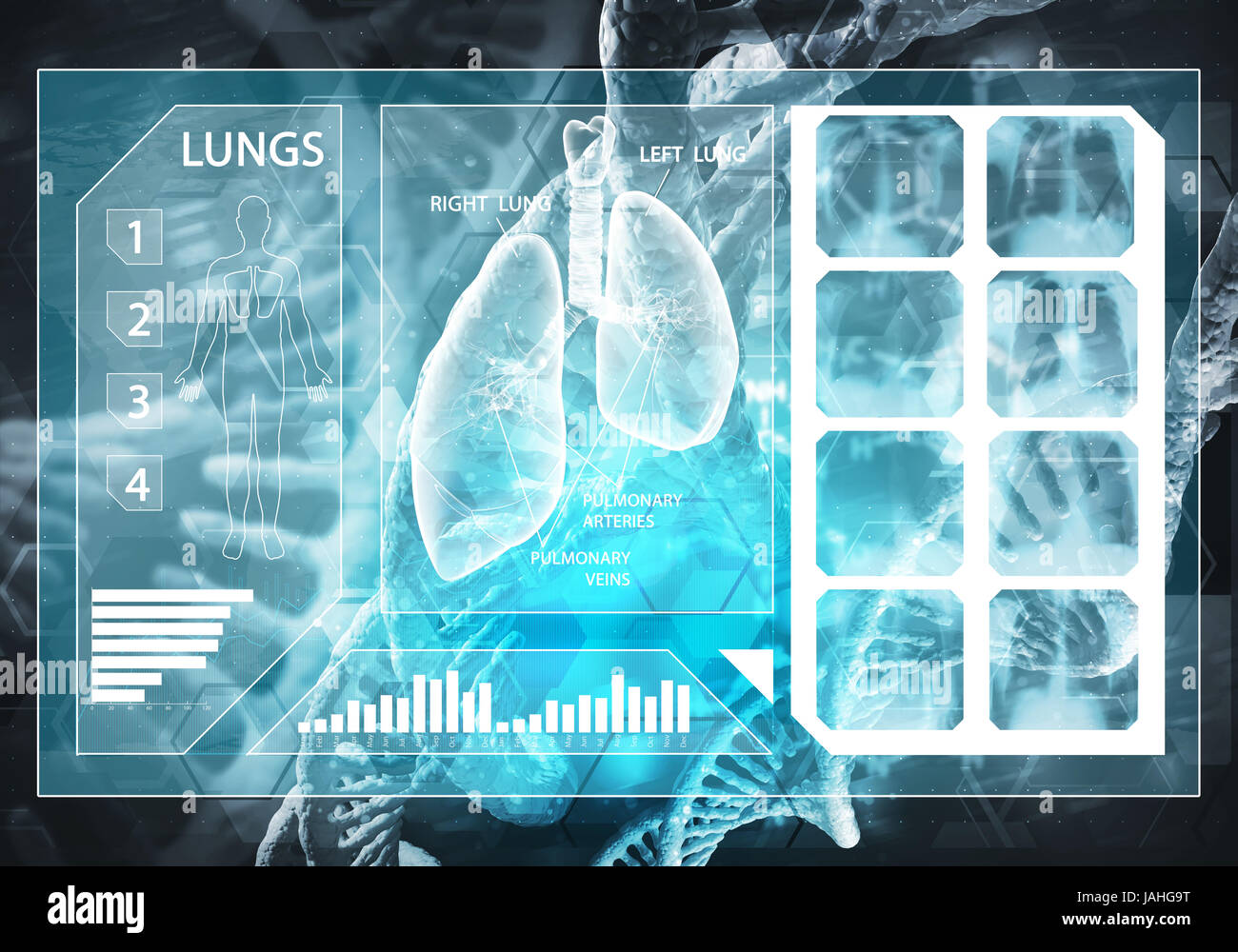 Medicine user interface Stock Photo - Alamy