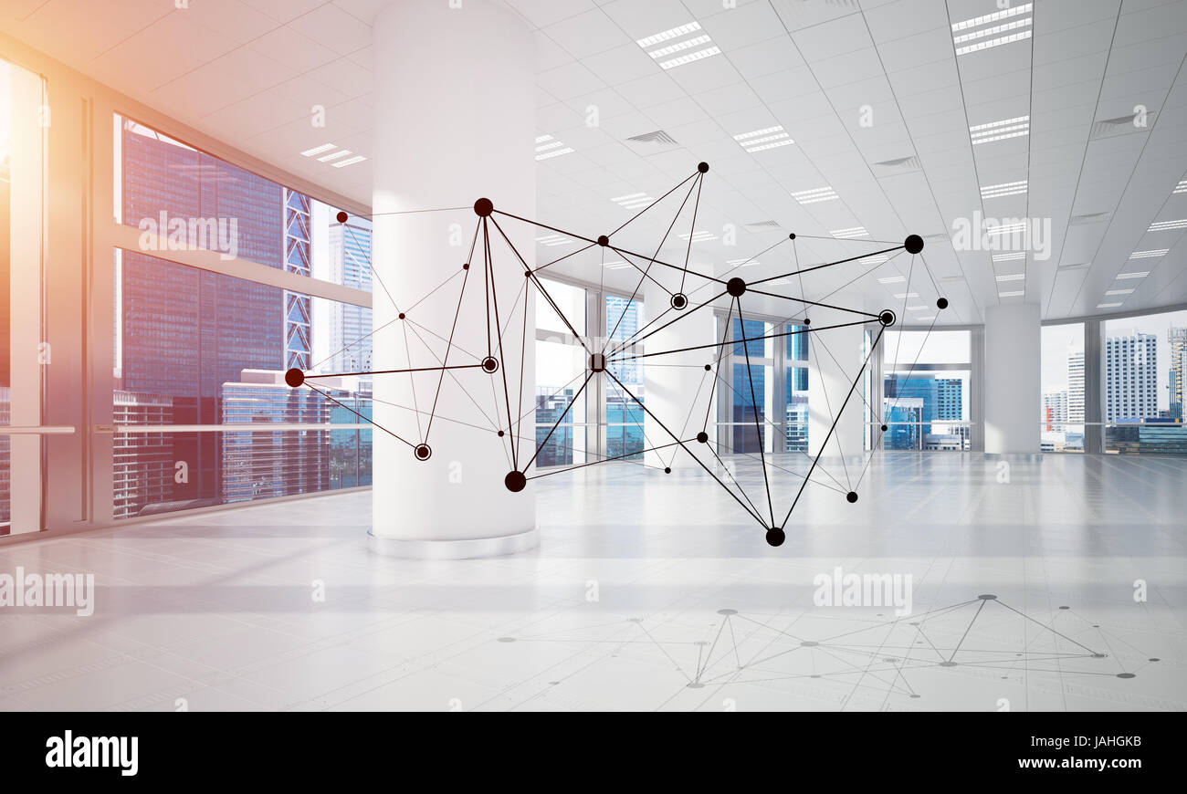 Networking and wireless connection as concept for effective modern ...