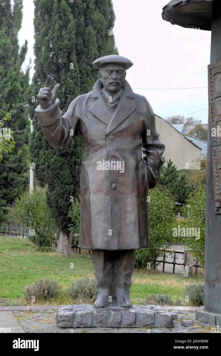Monument to George Danelia and the heroes of the film Mimino. Tbilisi ...
