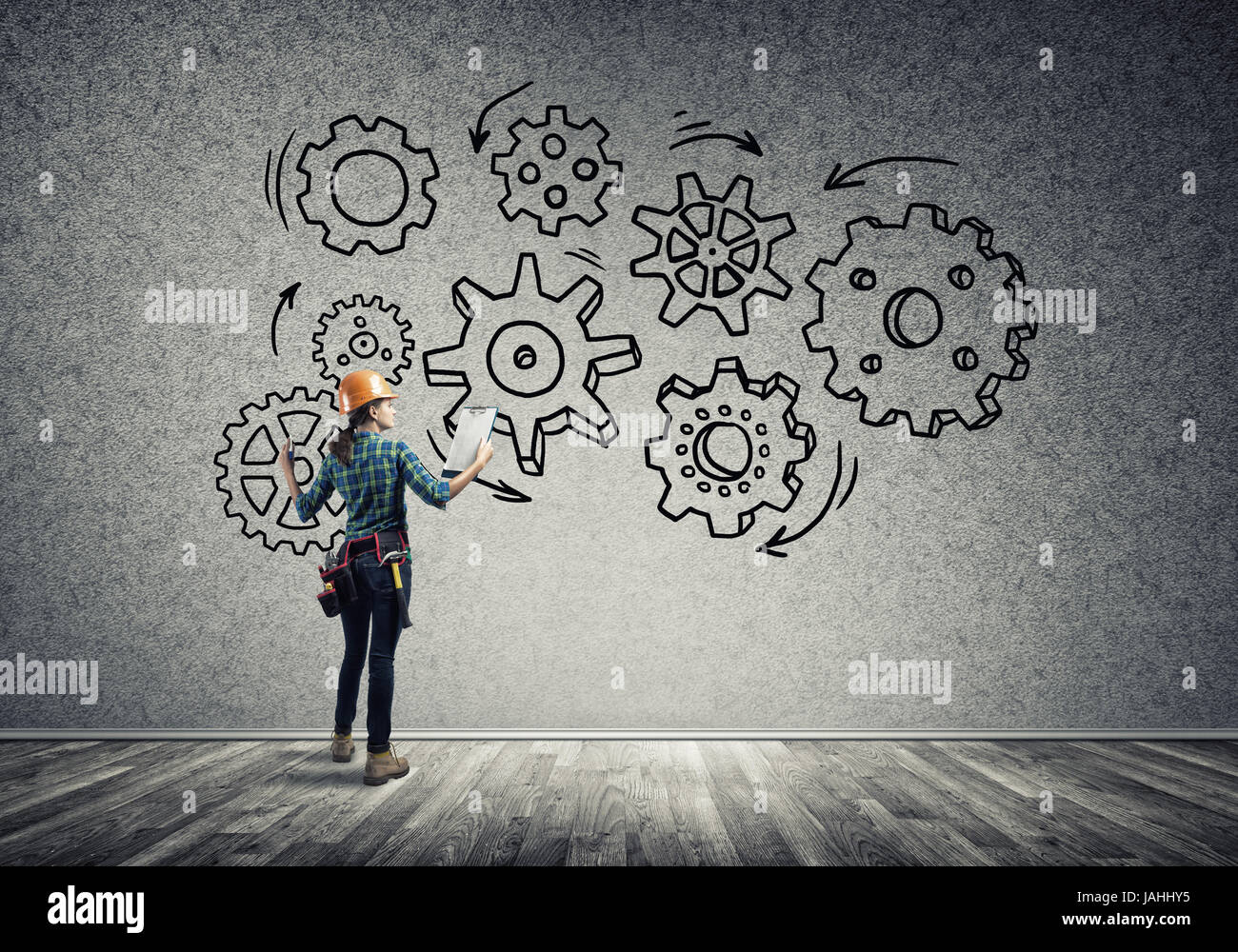 Industrial construction and maintenance Stock Photo - Alamy