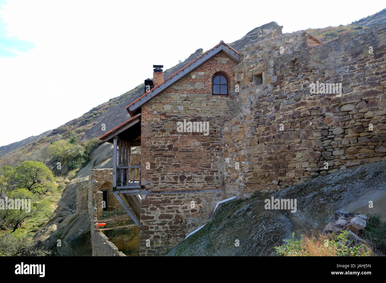 Georgian Orthodox monastery complex David Gareja. Georgia Stock Photo ...