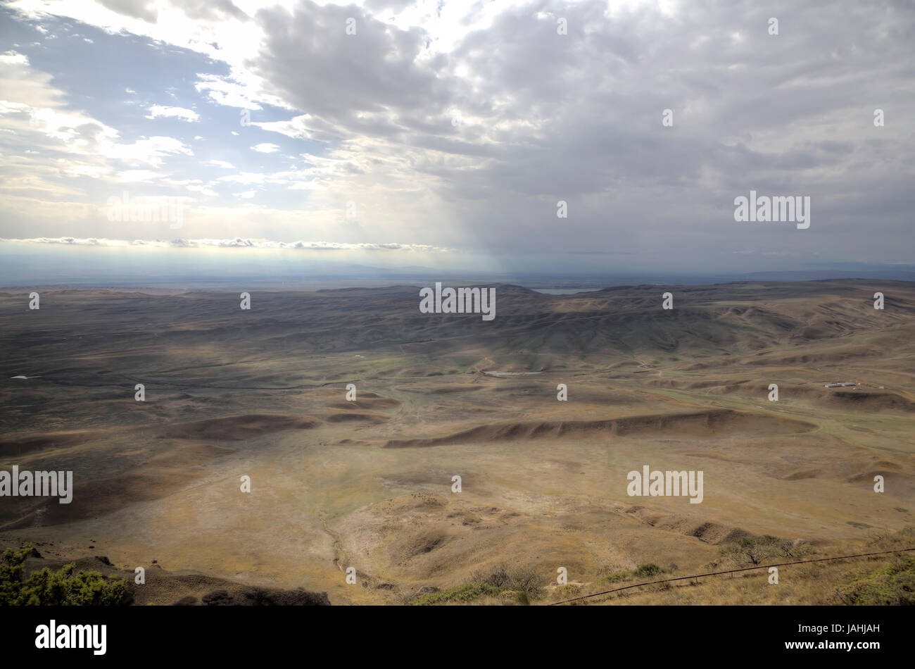 View from Monastery Udabno. Sagarejo municipality, the Gareji ridge ...