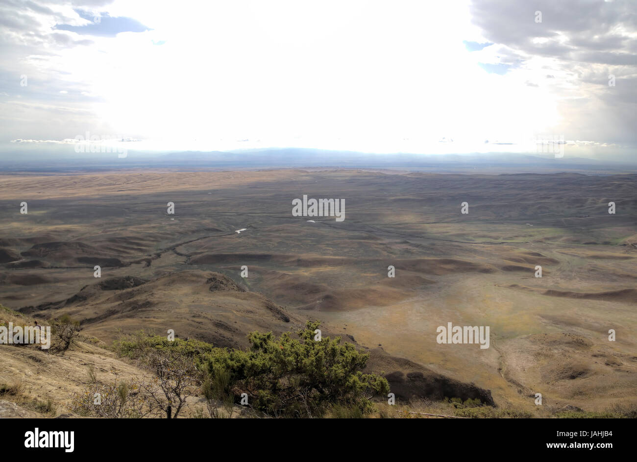 View from Monastery Udabno. Sagarejo municipality, the Gareji ridge ...