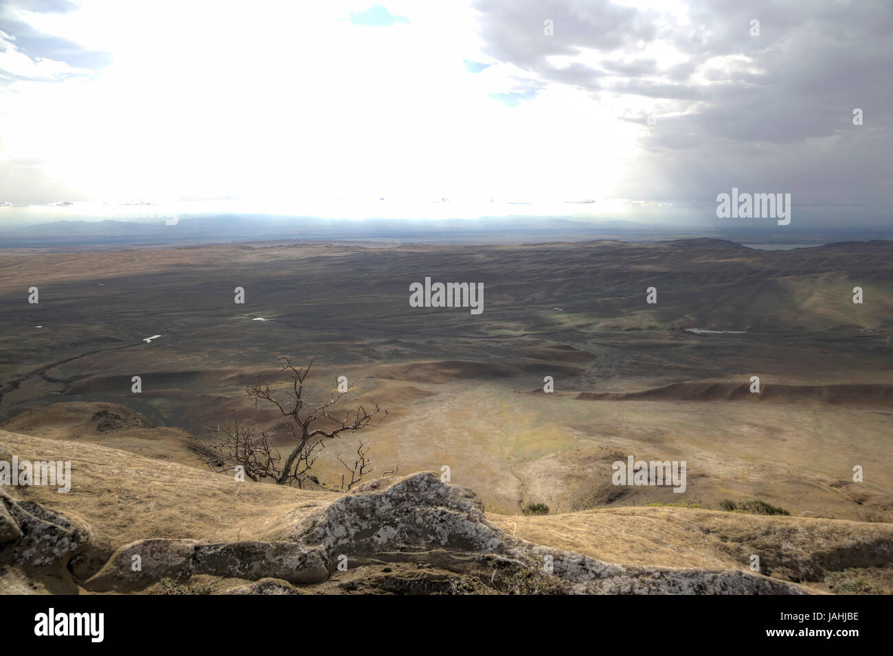View from Monastery Udabno. Sagarejo municipality, the Gareji ridge ...