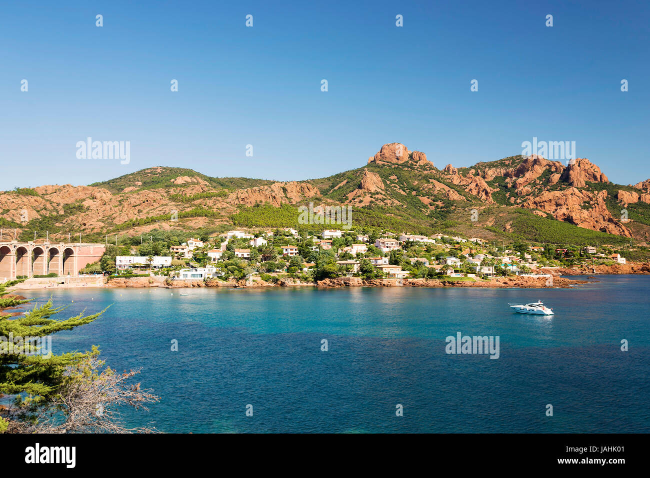 esterel mountains and the sea Stock Photo - Alamy