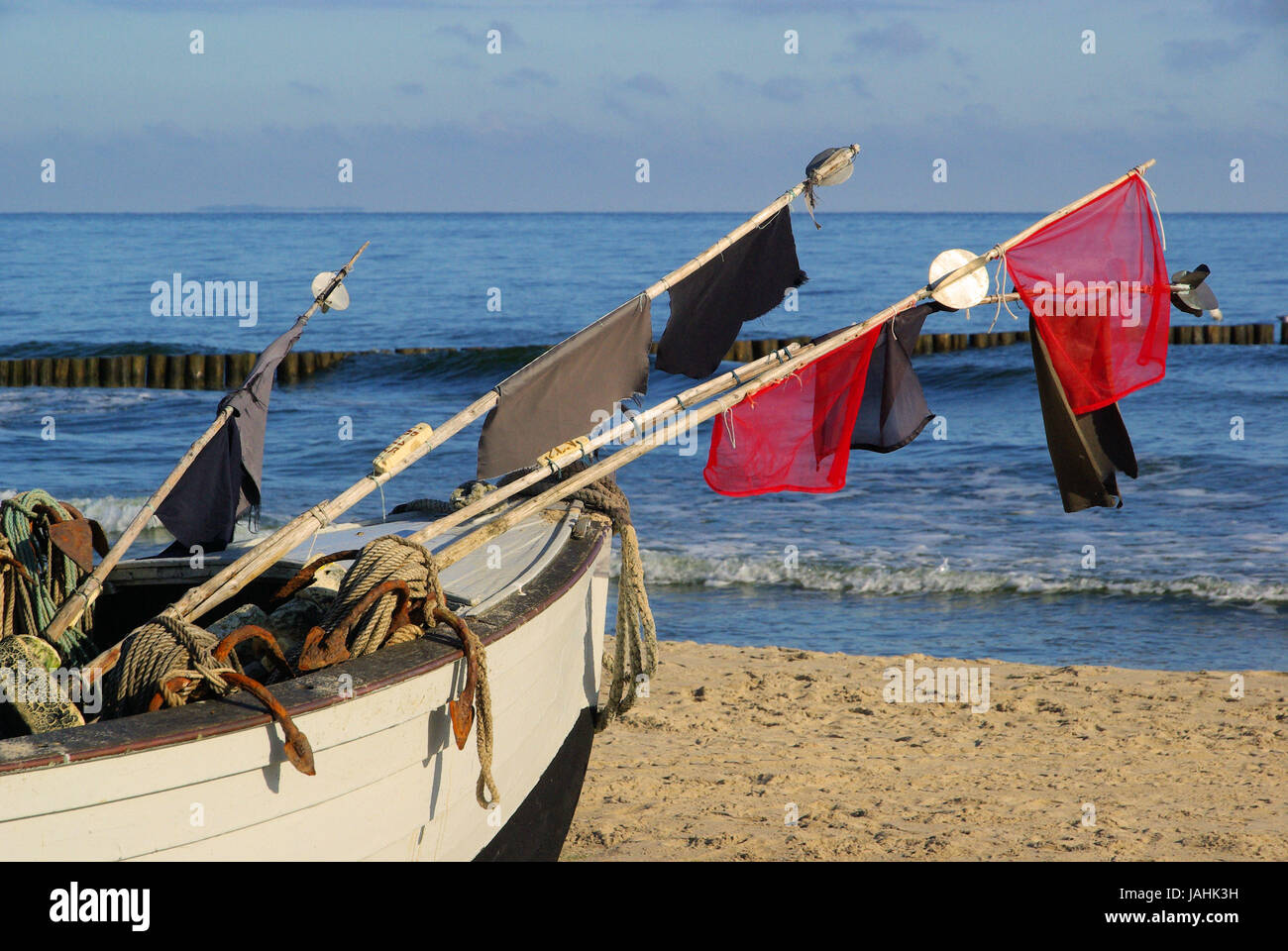Fischkutter am Strand - fishing cutter on the beach 12 Stock Photo - Alamy