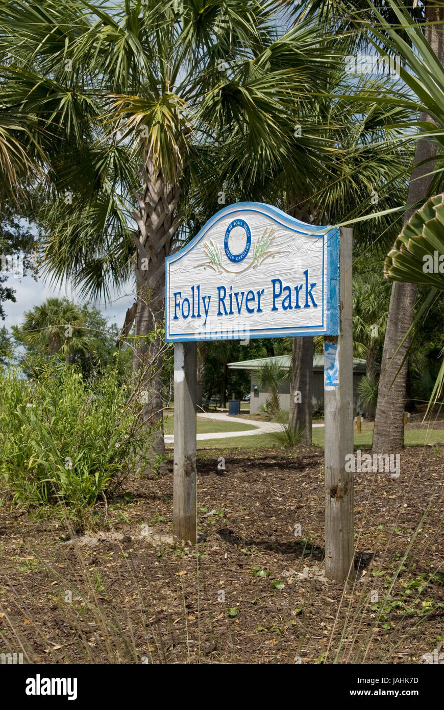 Folly River Park in Folly Beach, Charleston, South Carolina, USA Stock ...