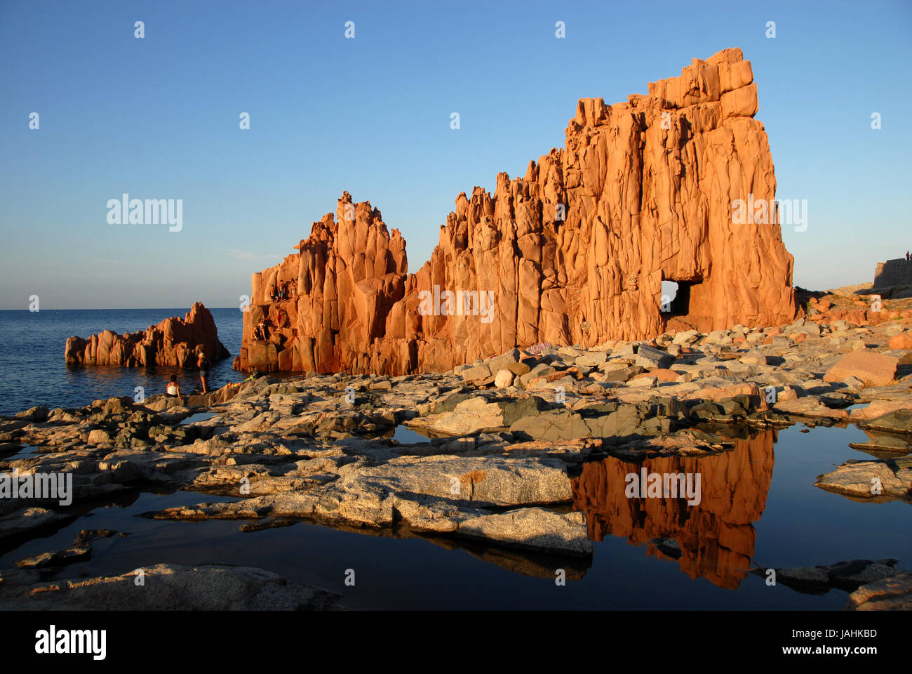 red cliff of arbatax in sardinia Stock Photo - Alamy