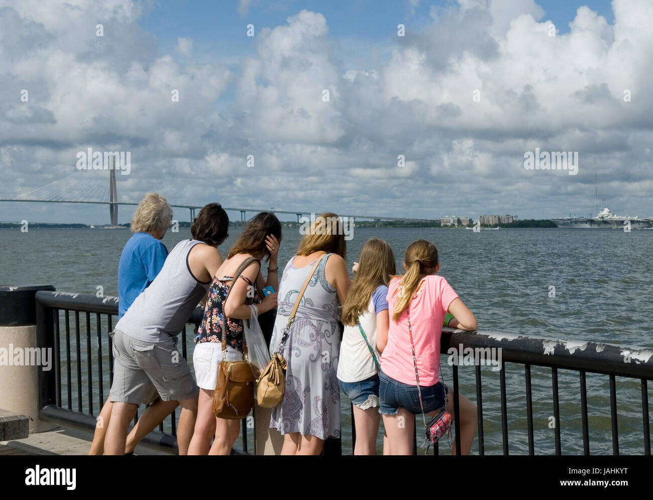 Pier at Waterfront Park Charleston, South Carolina, USA Stock Photo - Alamy