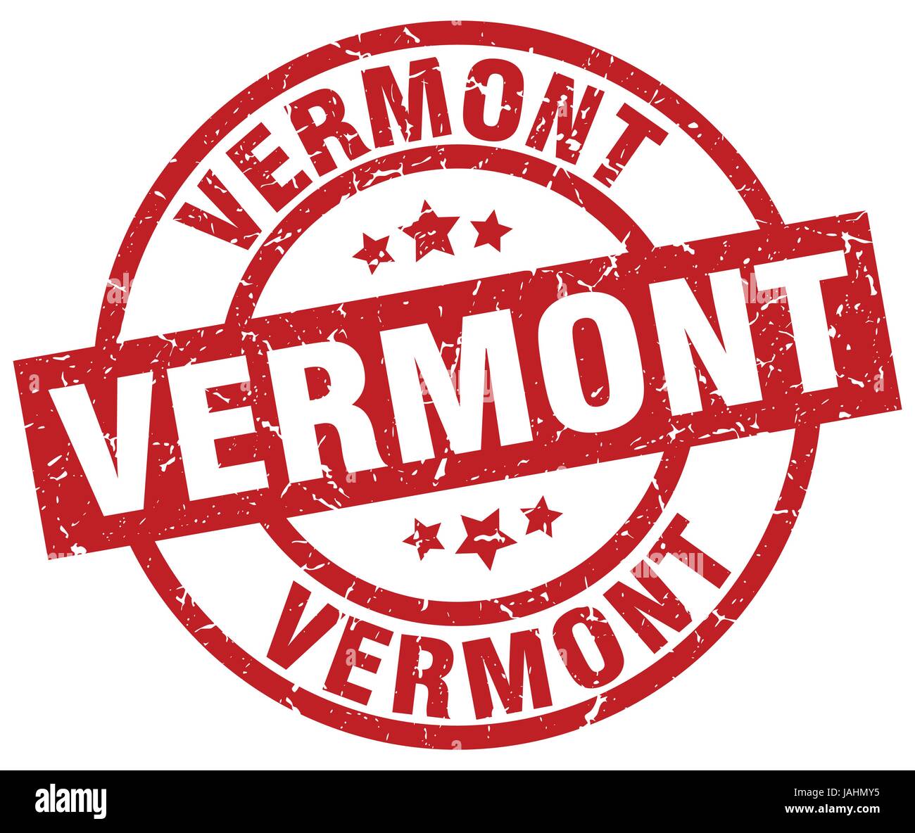 Vermont red round grunge stamp Stock Vector Image & Art - Alamy