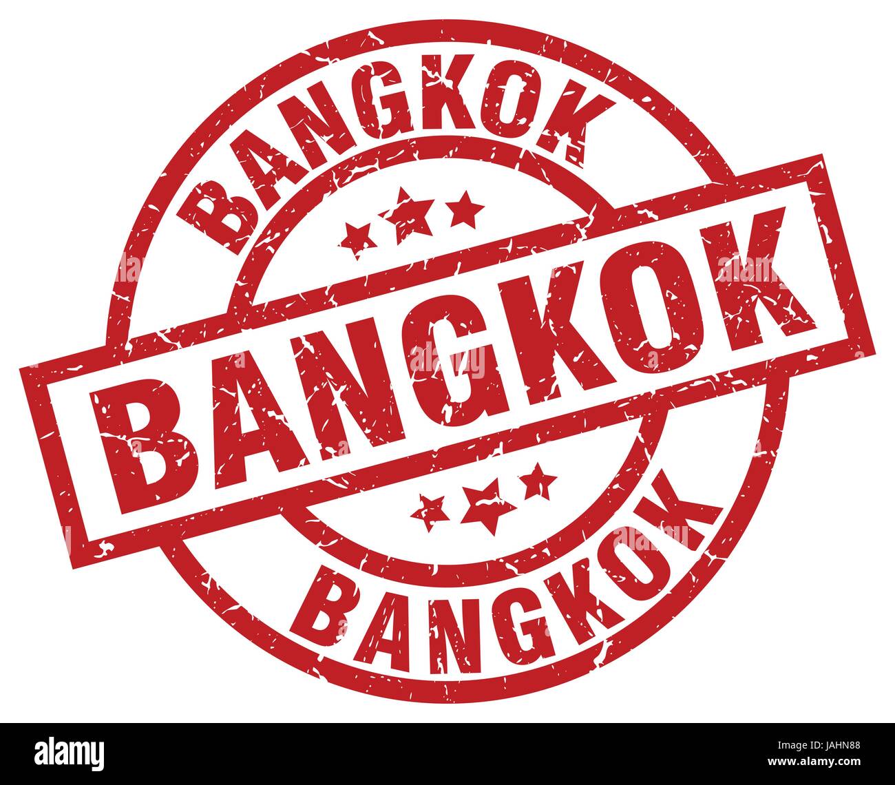 Bangkok stamp red grunge hi-res stock photography and images - Alamy