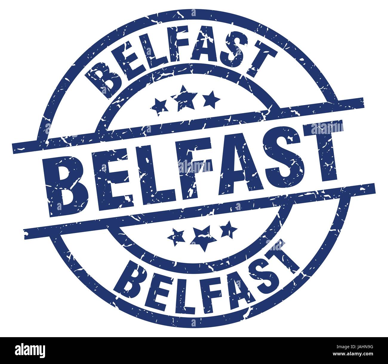 Belfast blue round grunge stamp Stock Vector Image & Art - Alamy