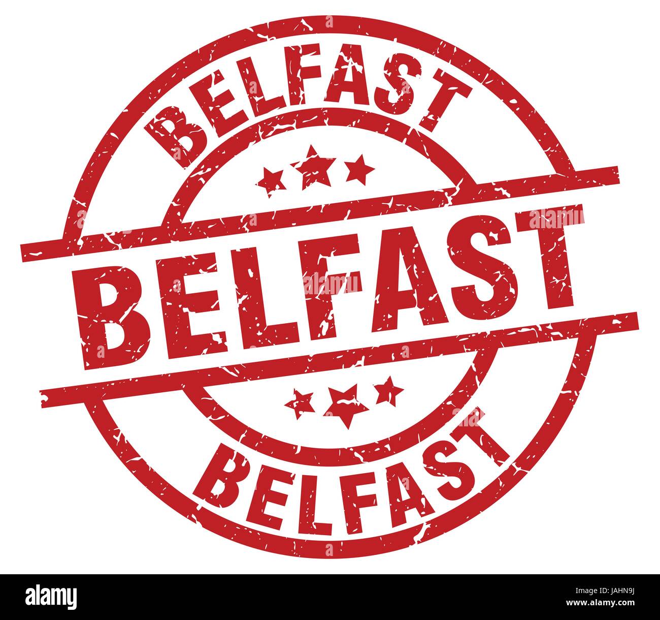 Belfast red round grunge stamp Stock Vector Image & Art - Alamy