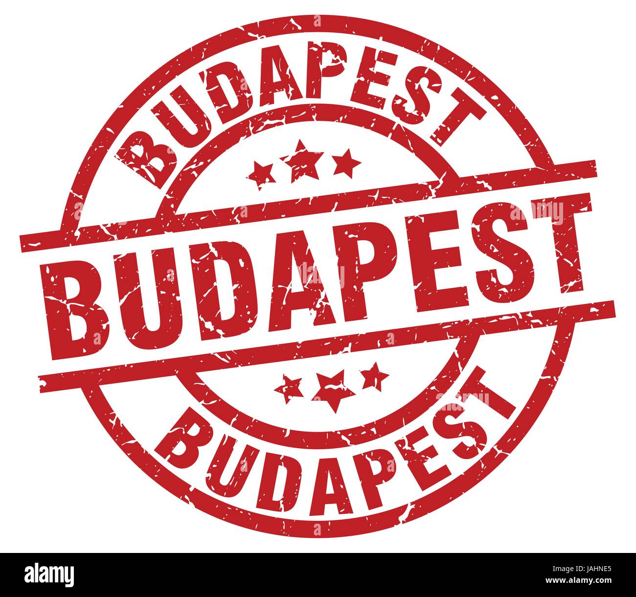 Budapest red round grunge stamp Stock Vector Image & Art - Alamy