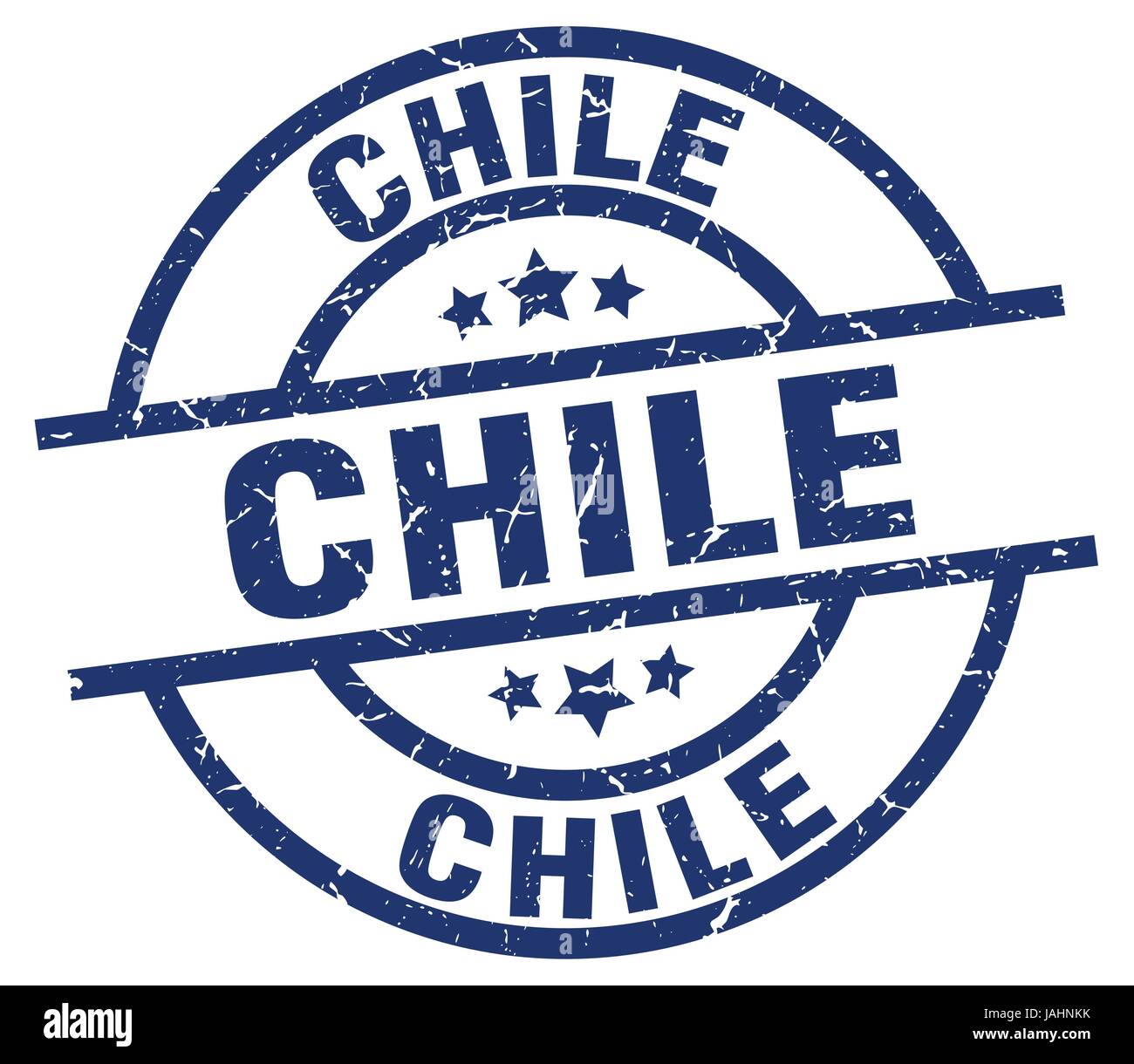 Chile blue round grunge stamp Stock Vector Image & Art - Alamy