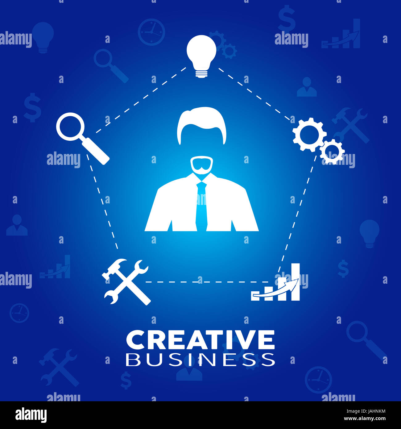 Businessman in creativity moment for business. Creative business ...