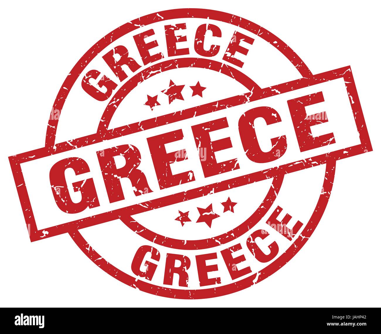 Greece red round grunge stamp Stock Vector Image & Art - Alamy