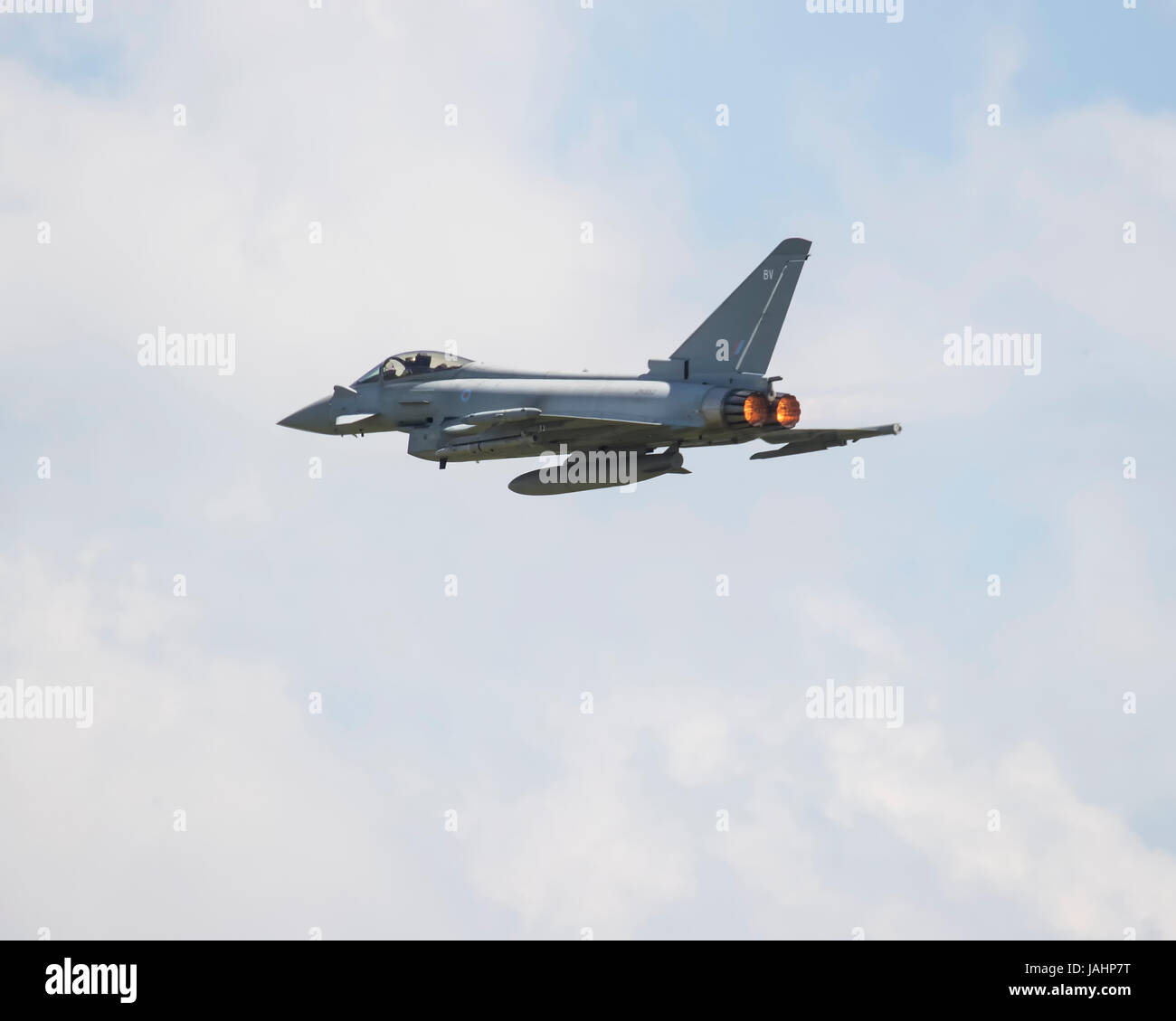 RAF Eurofighter Typhoon Solo Display aircraft at a 2017 Duxford air ...