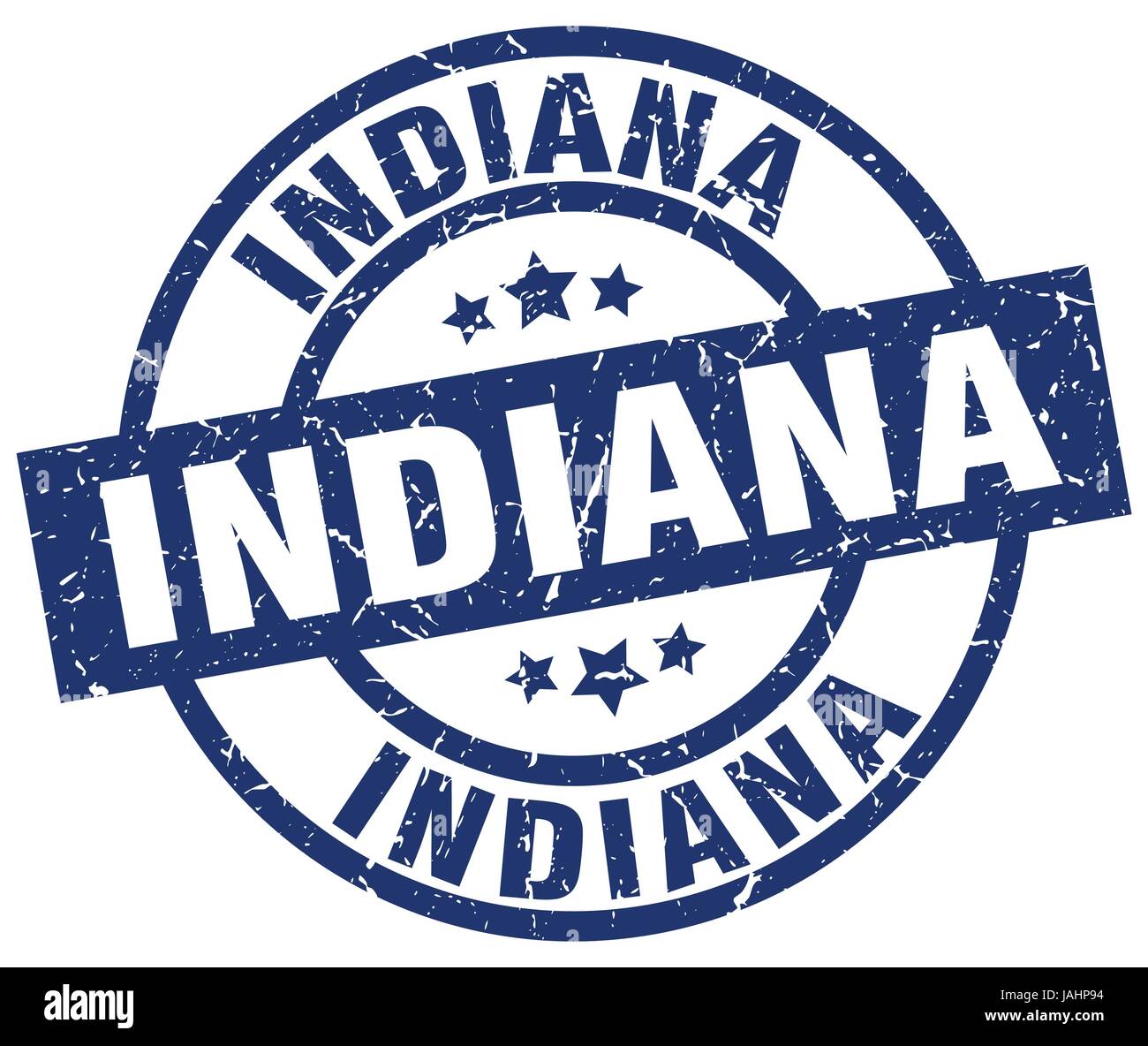 Indiana blue round grunge stamp Stock Vector Image & Art - Alamy