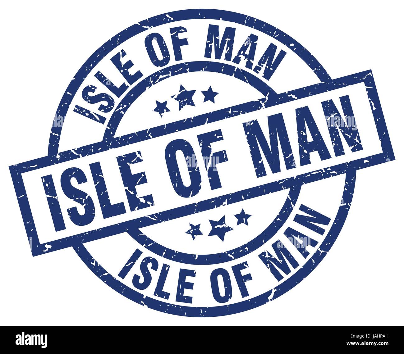 Isle Of Man blue round grunge stamp Stock Vector Image & Art - Alamy