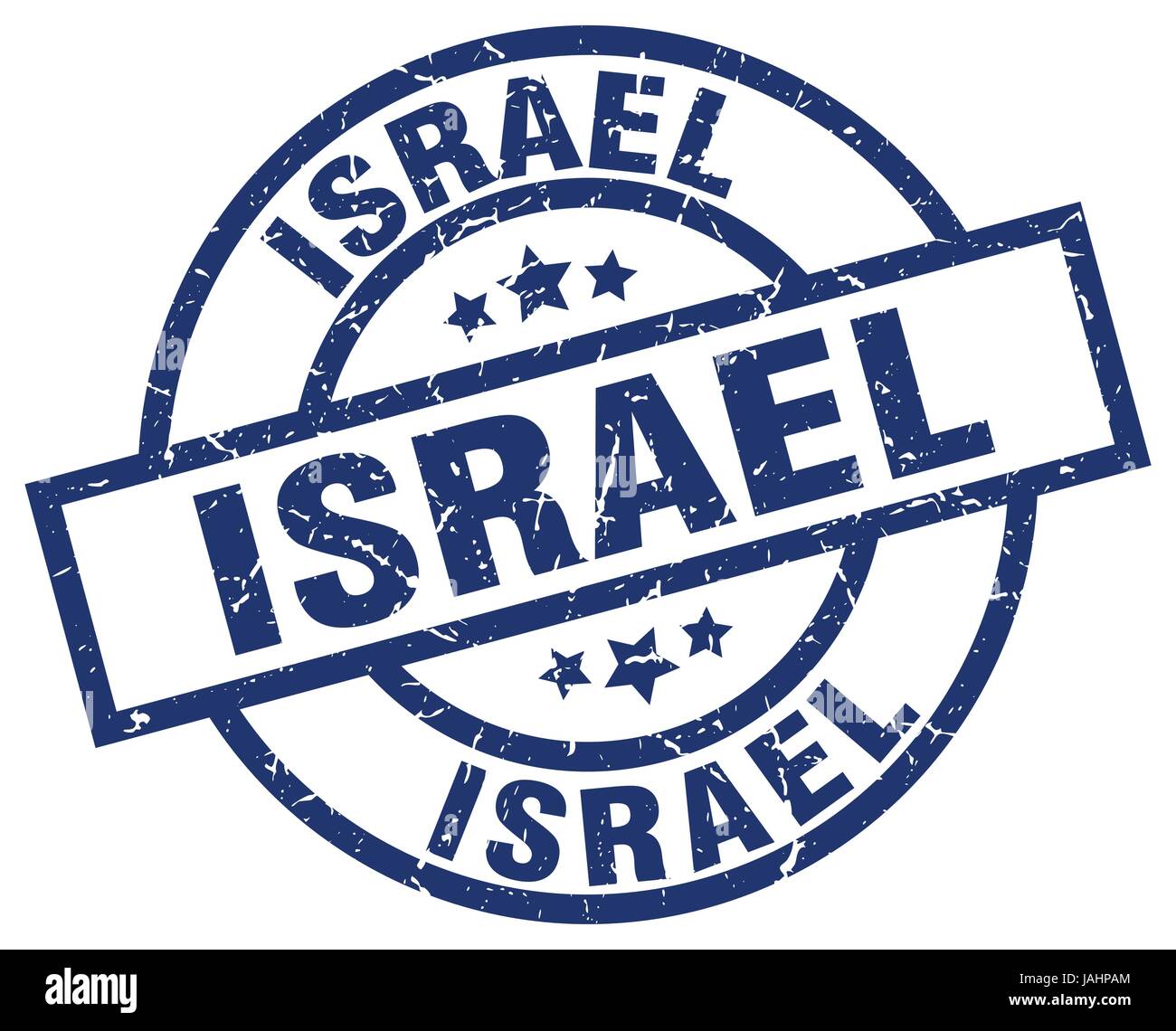Israel blue round grunge stamp Stock Vector Image & Art - Alamy