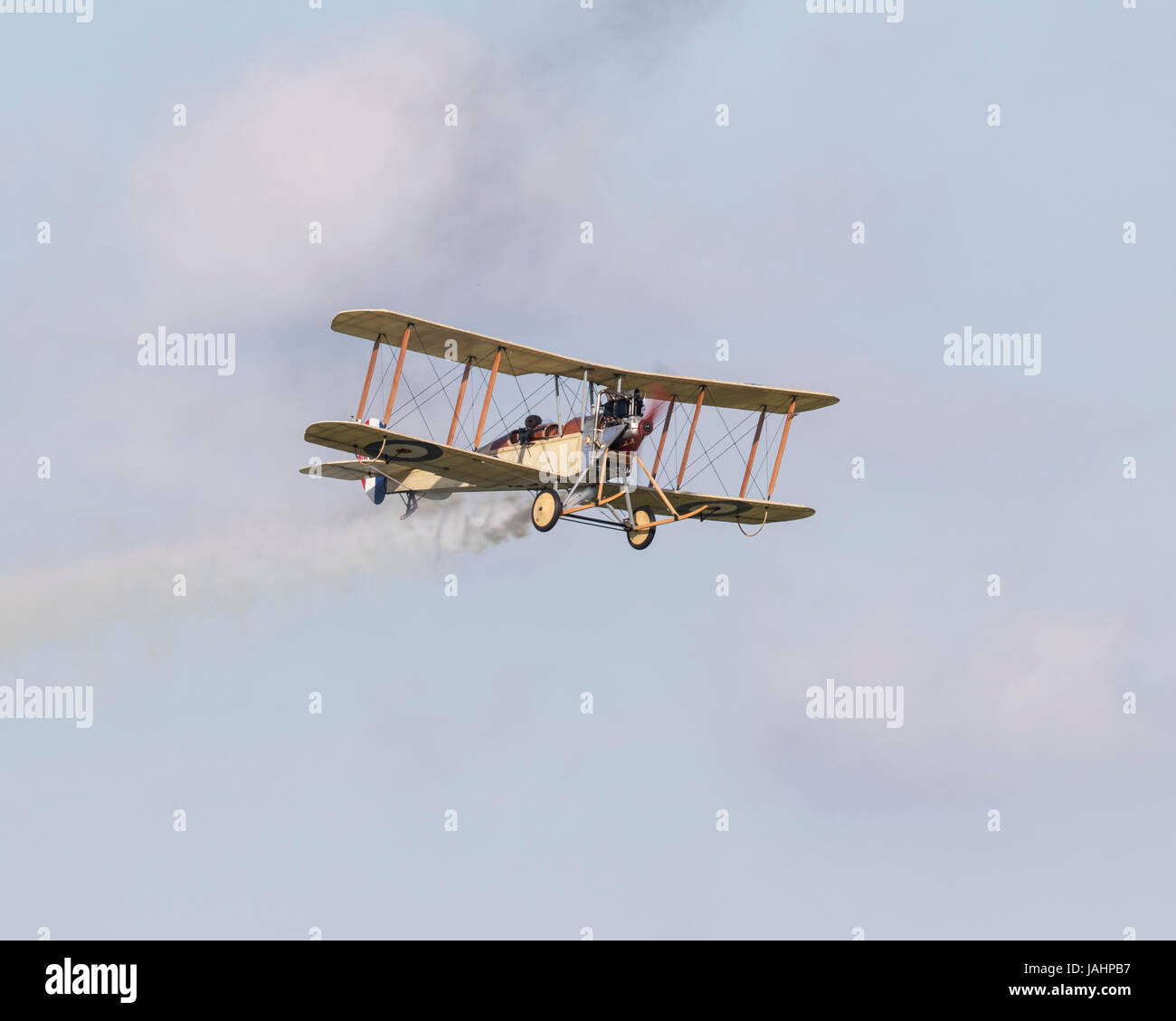 Replica BE2 Great War aircraft at Duxford air show Stock Photo - Alamy