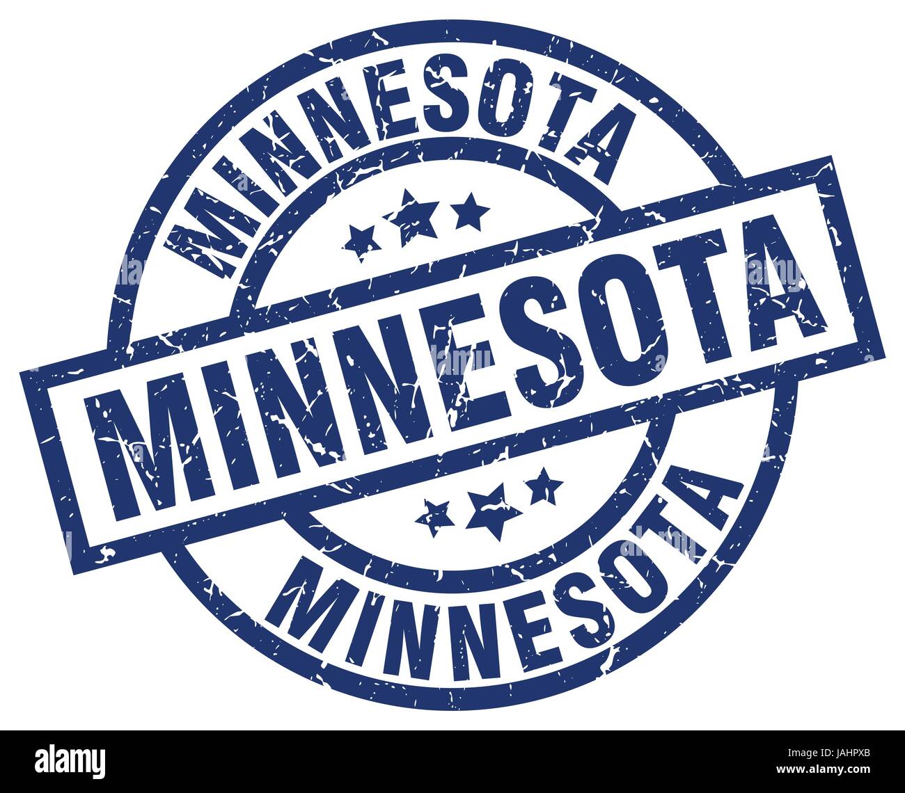 Minnesota blue round grunge stamp Stock Vector Image & Art - Alamy