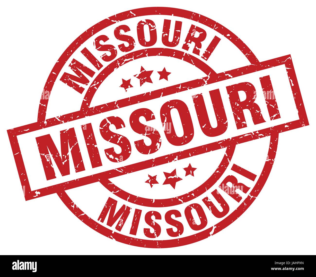 Missouri red round grunge stamp Stock Vector Image & Art - Alamy