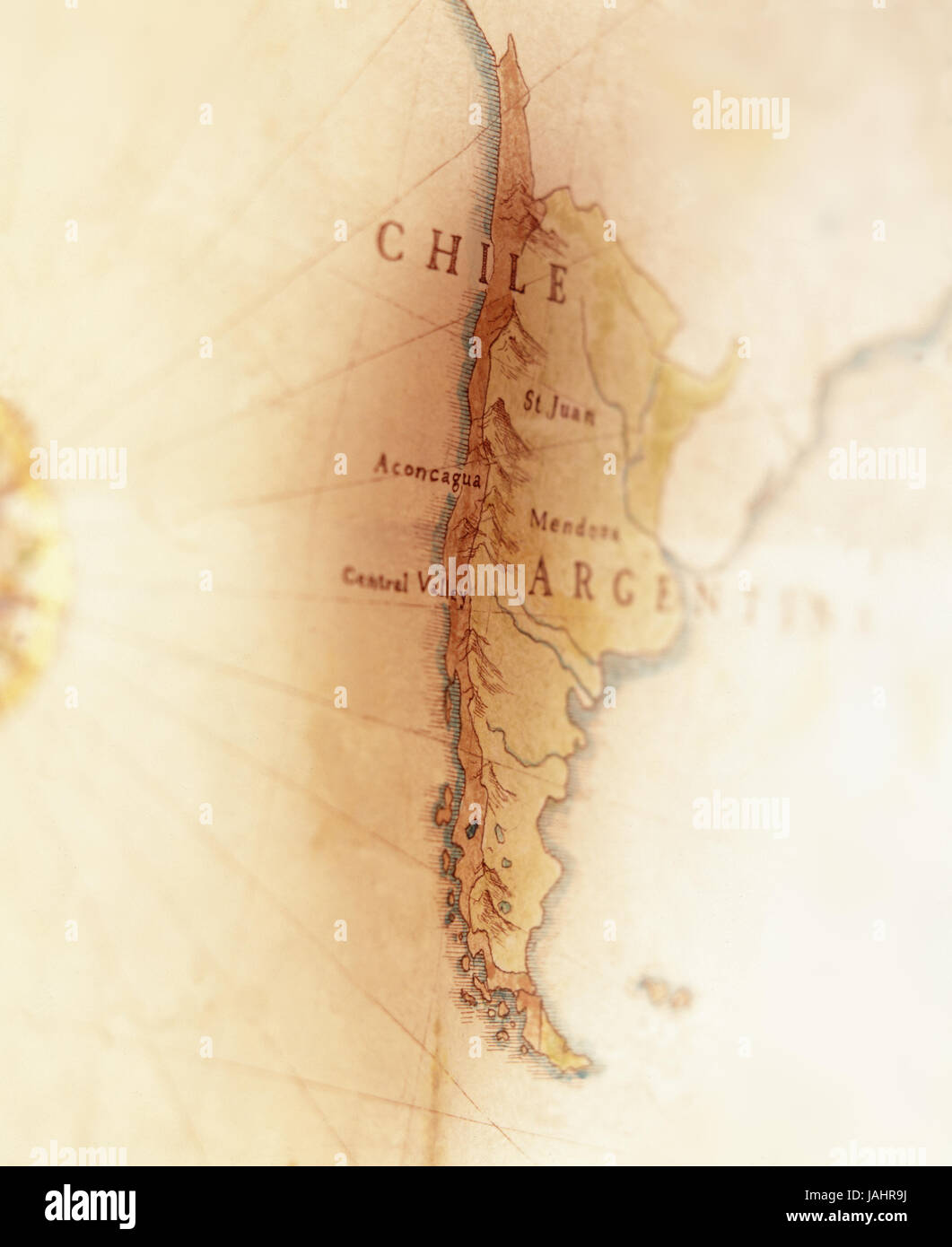 Hand drawn map central america drawing hi-res stock photography and ...