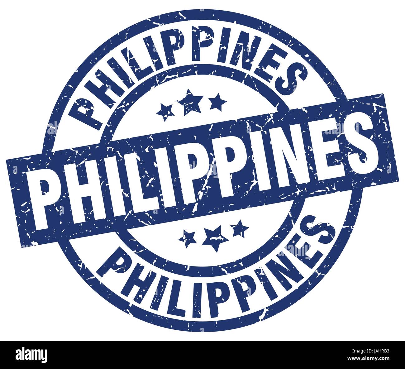 Philippines blue round grunge stamp Stock Vector Image & Art - Alamy