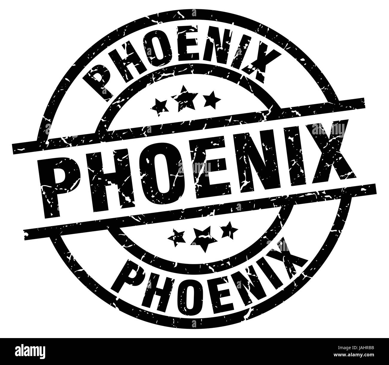 Phoenix black round grunge stamp Stock Vector Image & Art - Alamy