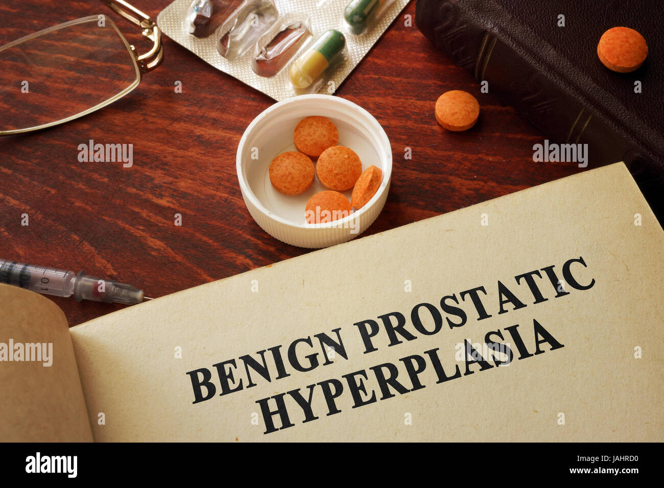 Book with title BPH (Benign Prostatic Hyperplasia Stock Photo - Alamy
