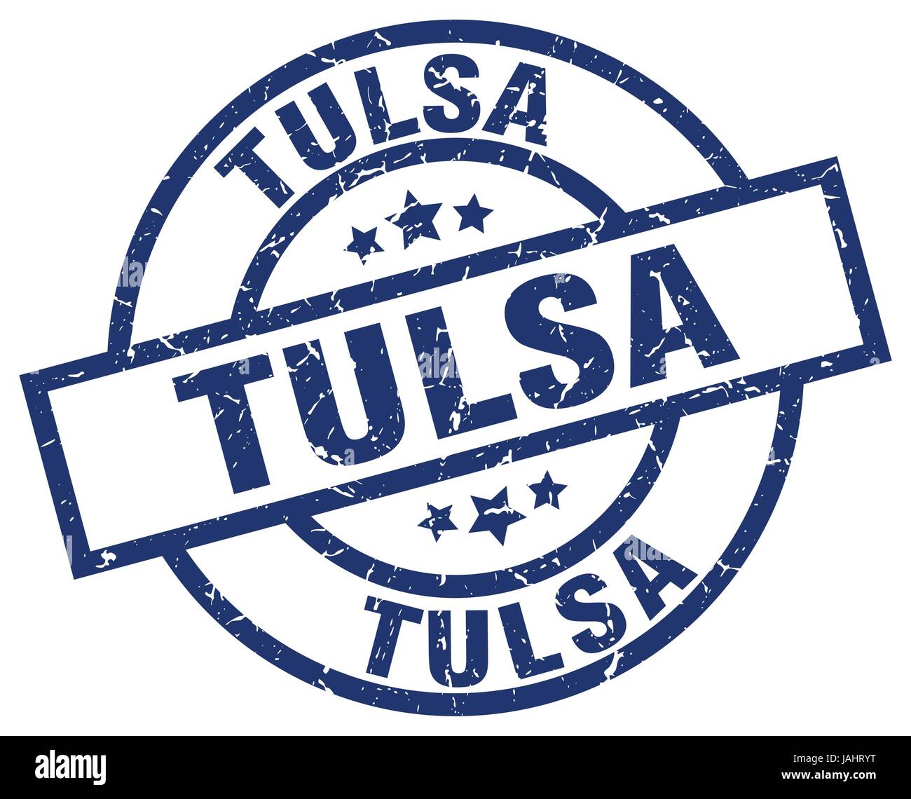 Tulsa blue round grunge stamp Stock Vector Image & Art - Alamy