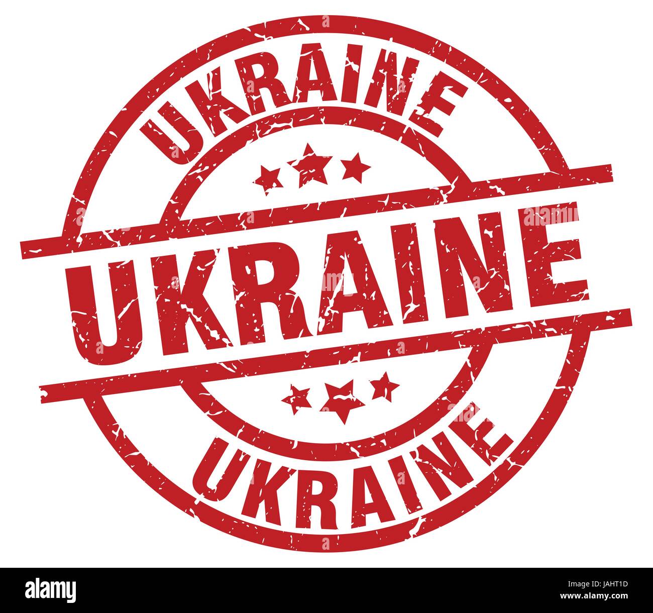 Ukraine red round grunge stamp Stock Vector Image & Art - Alamy