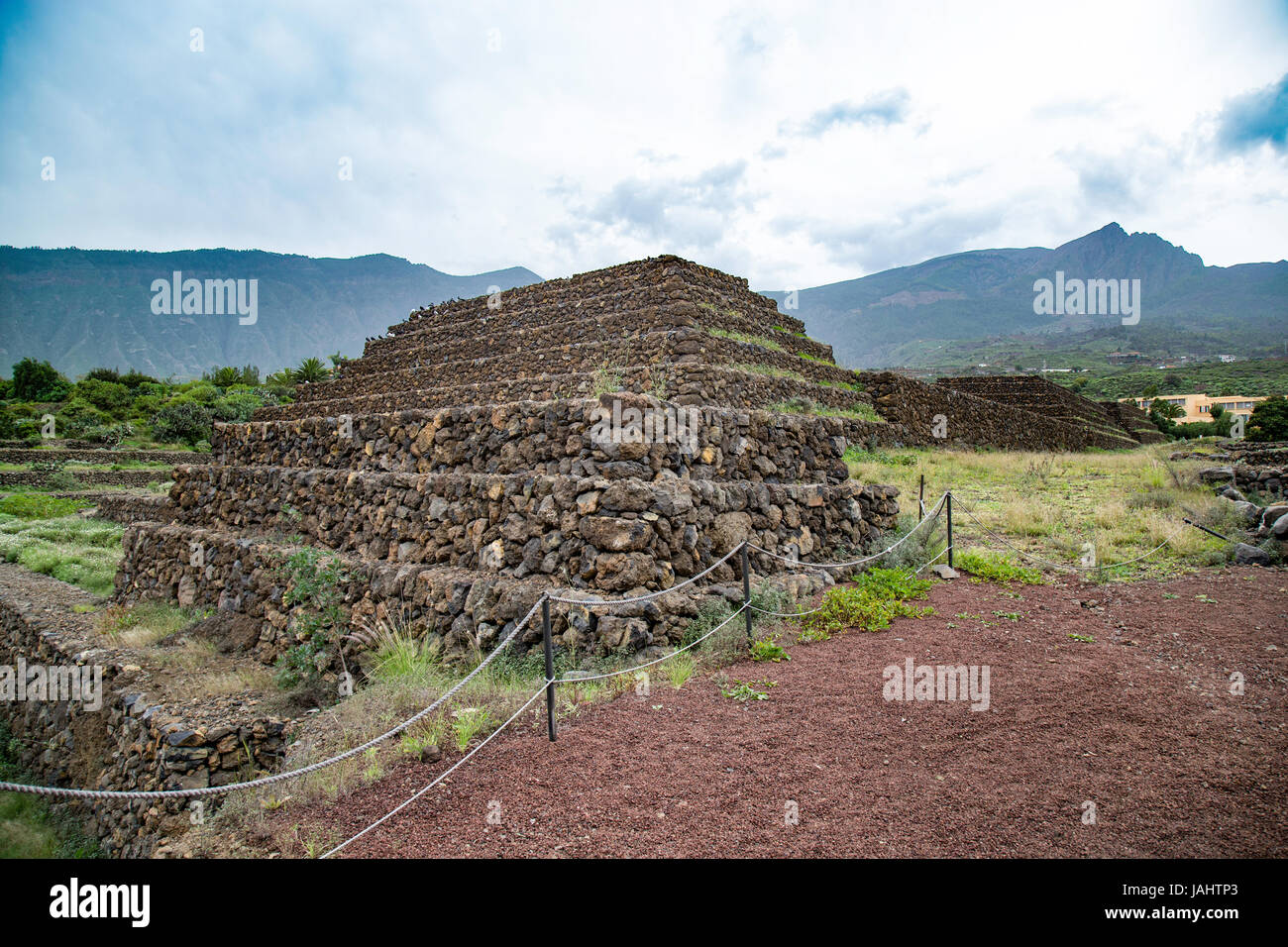 The Pyramids of Guimar, terraced structures built from lava stone ...