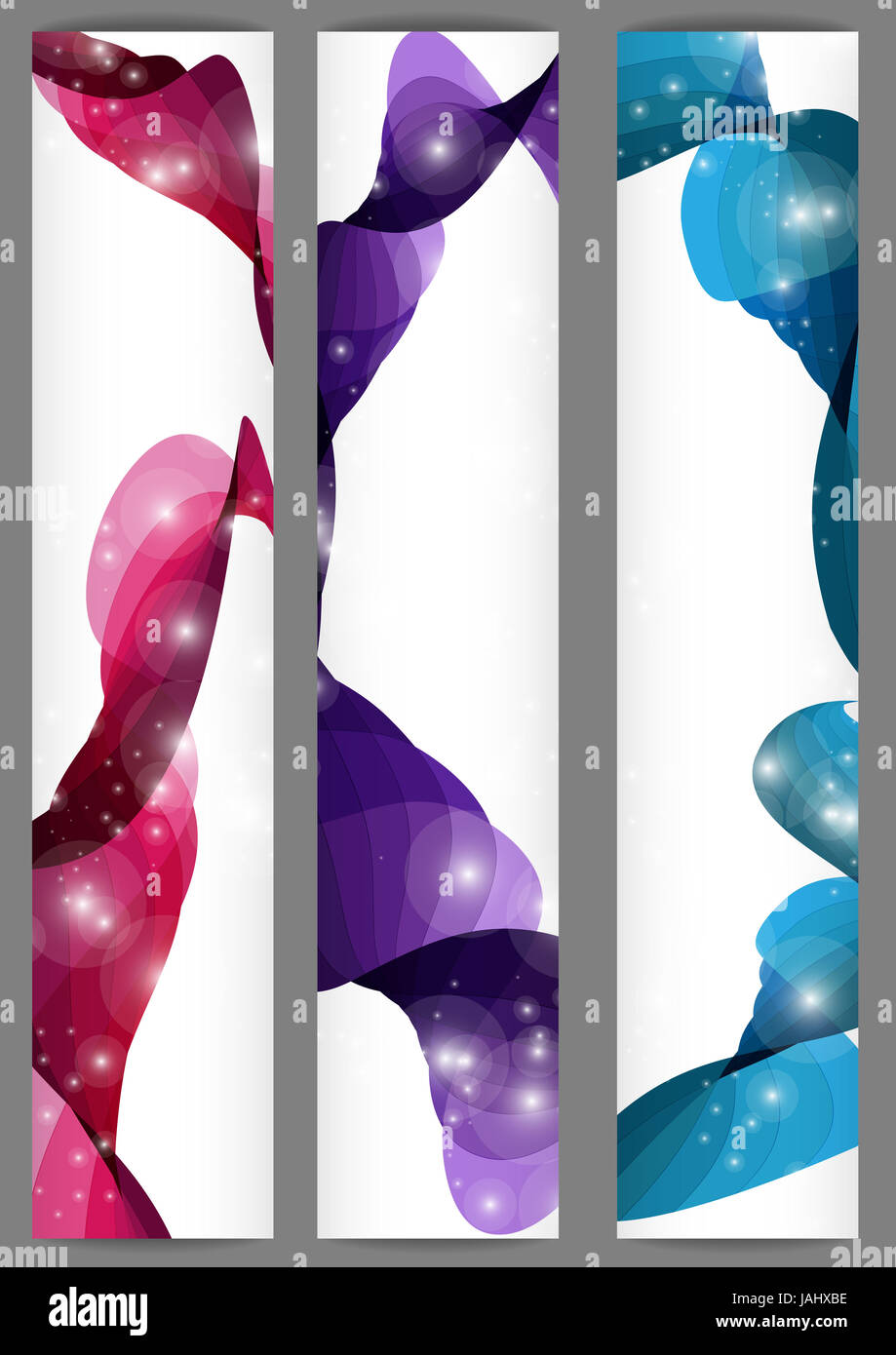 Set Of Three Banners. Vector Illustration. Eps 10 Stock Photo - Alamy