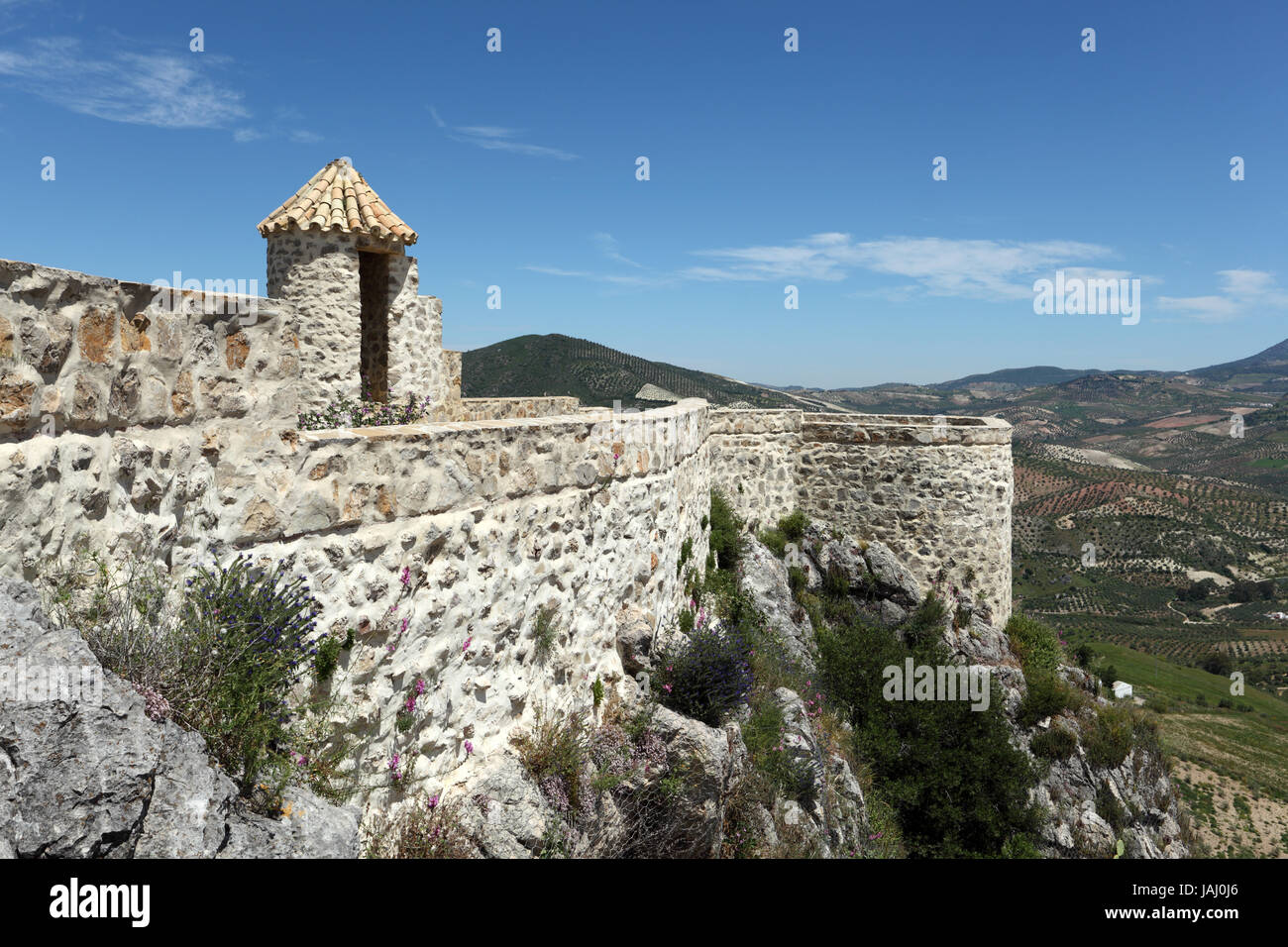 Arab castle in Olvera, Andalusia, Spain Stock Photo - Alamy