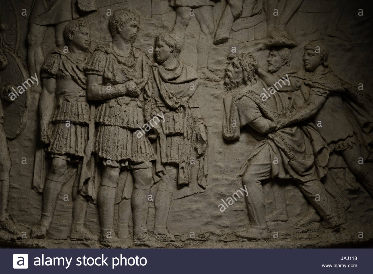 Bas Relief Sculpture Ancient Roman Soldiers Stock Photos & Bas Relief ...