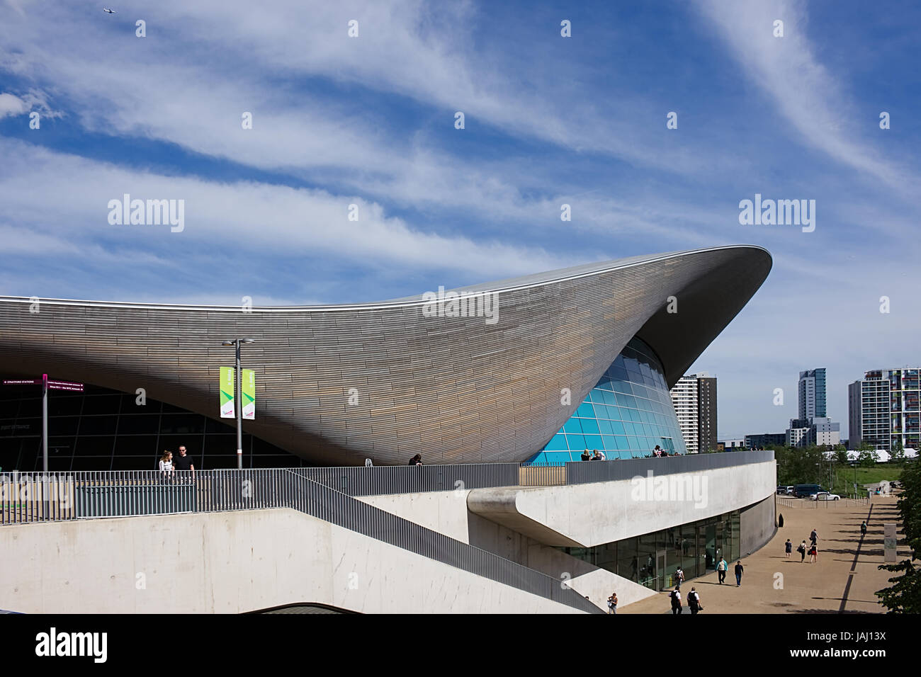 London Stratford olympic swimming pool Stock Photo - Alamy