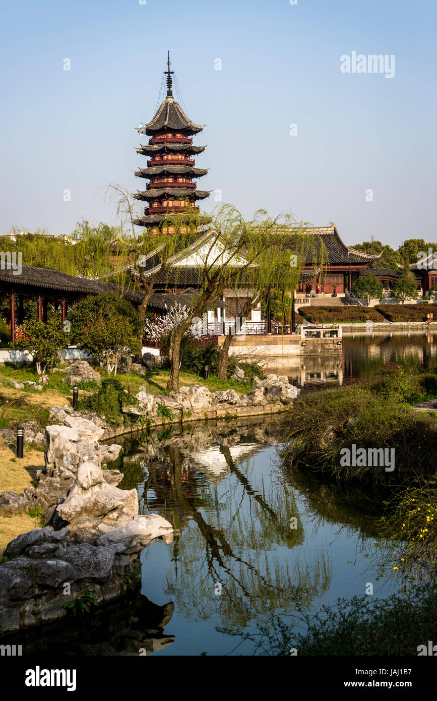 Ruiguang Pagoda, Pan Gate or Panmen Scenic Area, Suzhou, Jiangsu ...