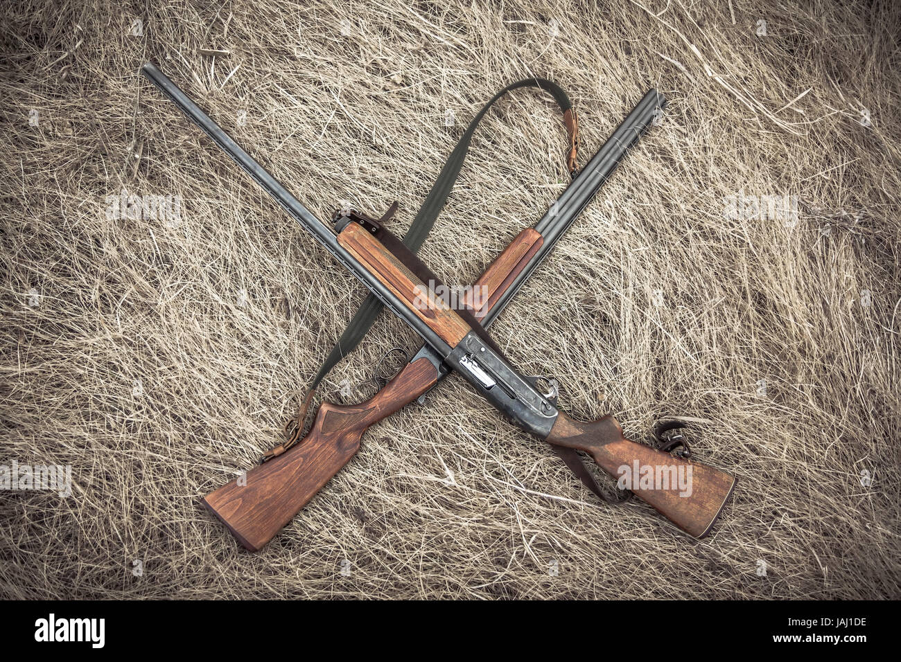 Crossed Hunting Rifles